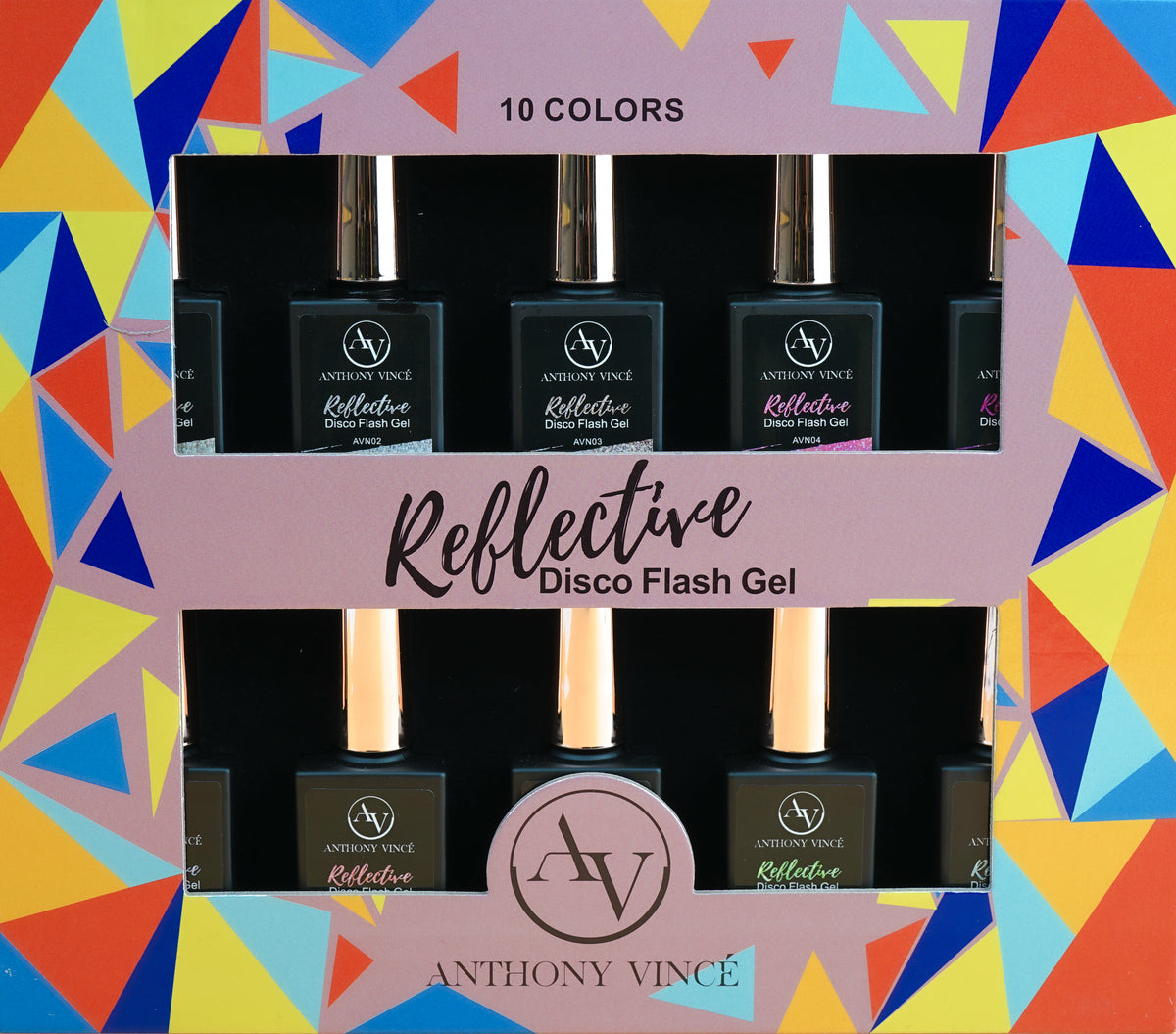 Reflective Disco Flash Gel Collection | 10 Colors – Anthony Vincé Shop