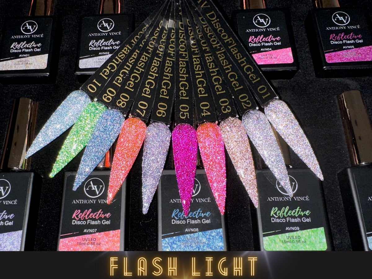 Reflective Disco Flash Gel Collection | 10 Colors – Anthony Vincé Shop